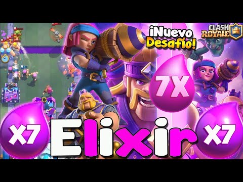 NUEVO DESAFIO DE 7 DE ELIXIR BASTANTE BUENO EL MAZO IMPARABLE EN CLASH ...