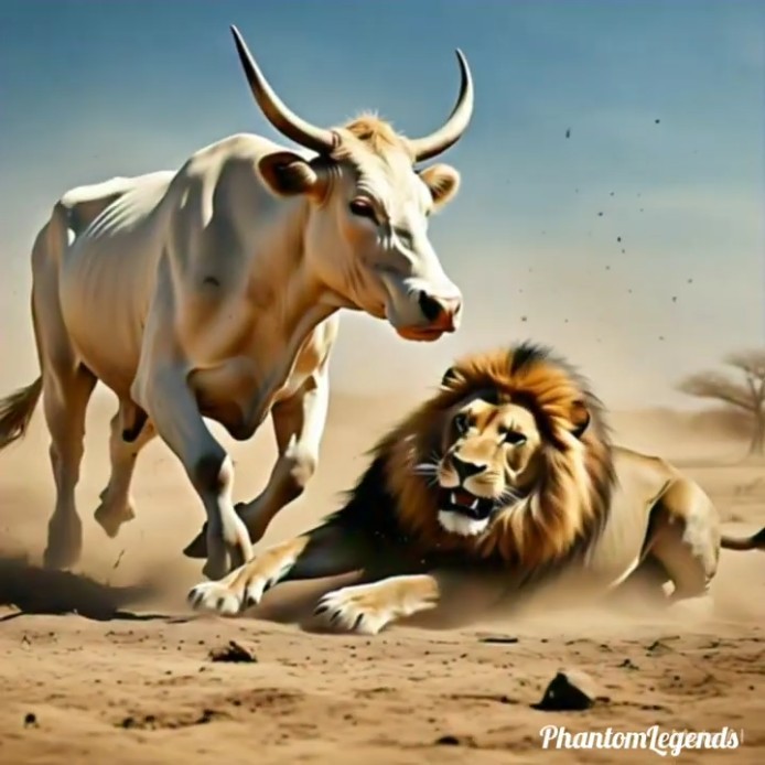 COW'S REVENGE! 😱 Angry Mother Cow DESTROYS Lion in EPIC Fight - KARMA ...
