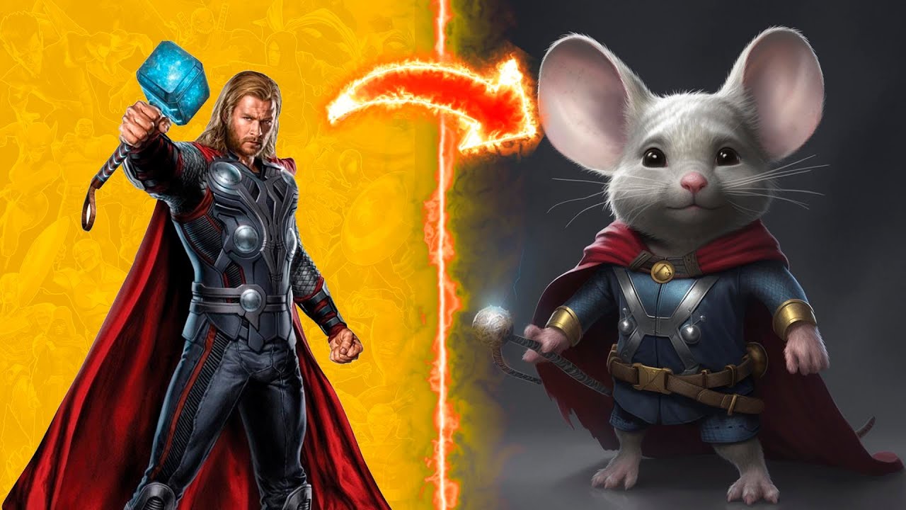 🐭 Avengers but Mice 🐭 Marvel & DC 🔥 All characters - YouTube