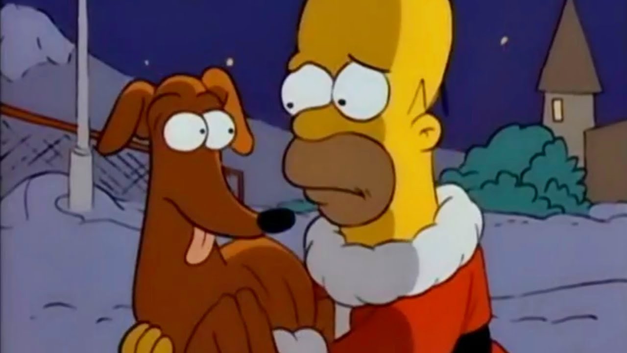 Homero adopta a Ayudante de Santa en Navidad CAPÍTULO COMPLETO | Los ...