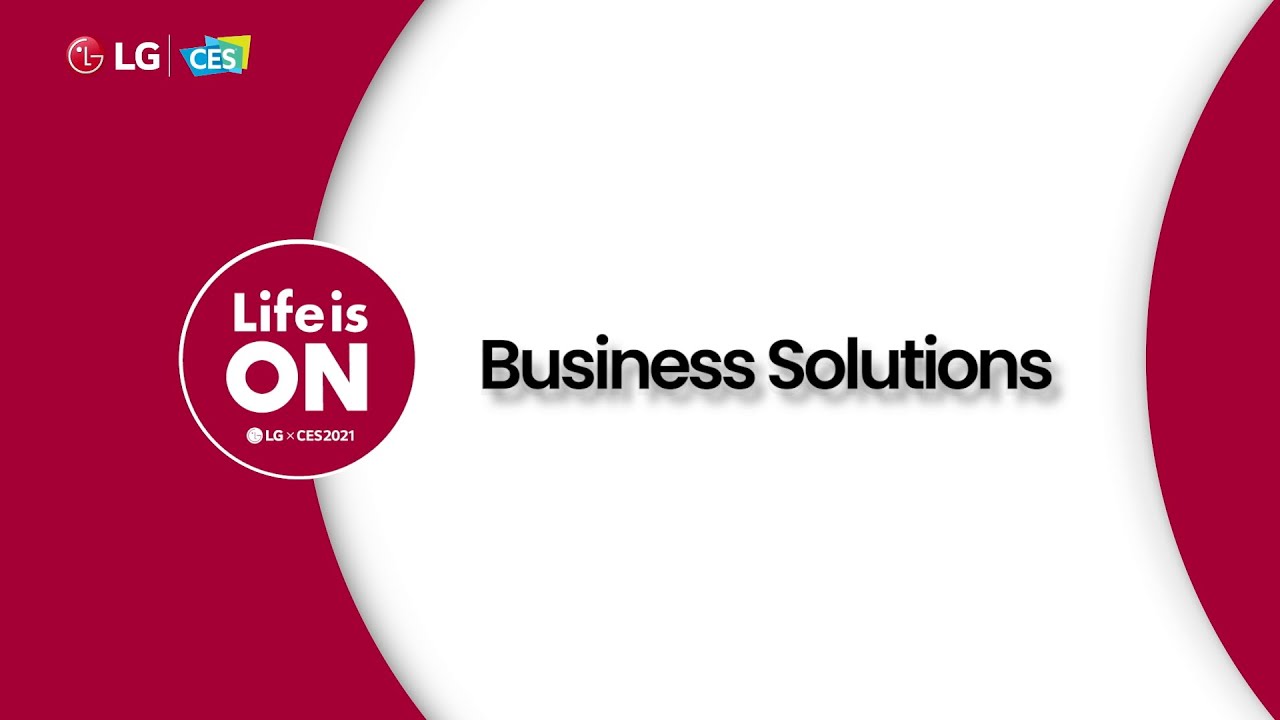 [LG at CES2021] LG Press Conference(part 4) - Business Solutions - YouTube