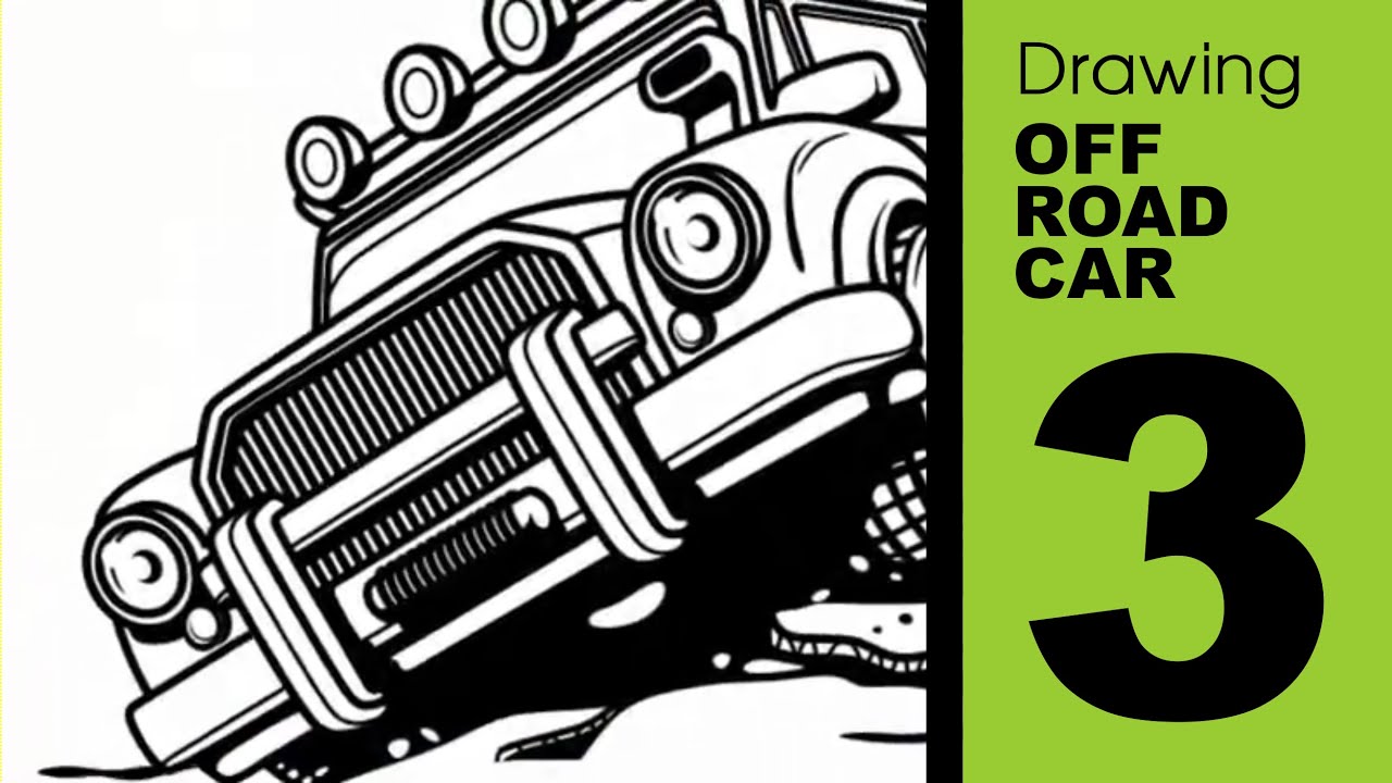 drawing off road car part 3/3 - YouTube