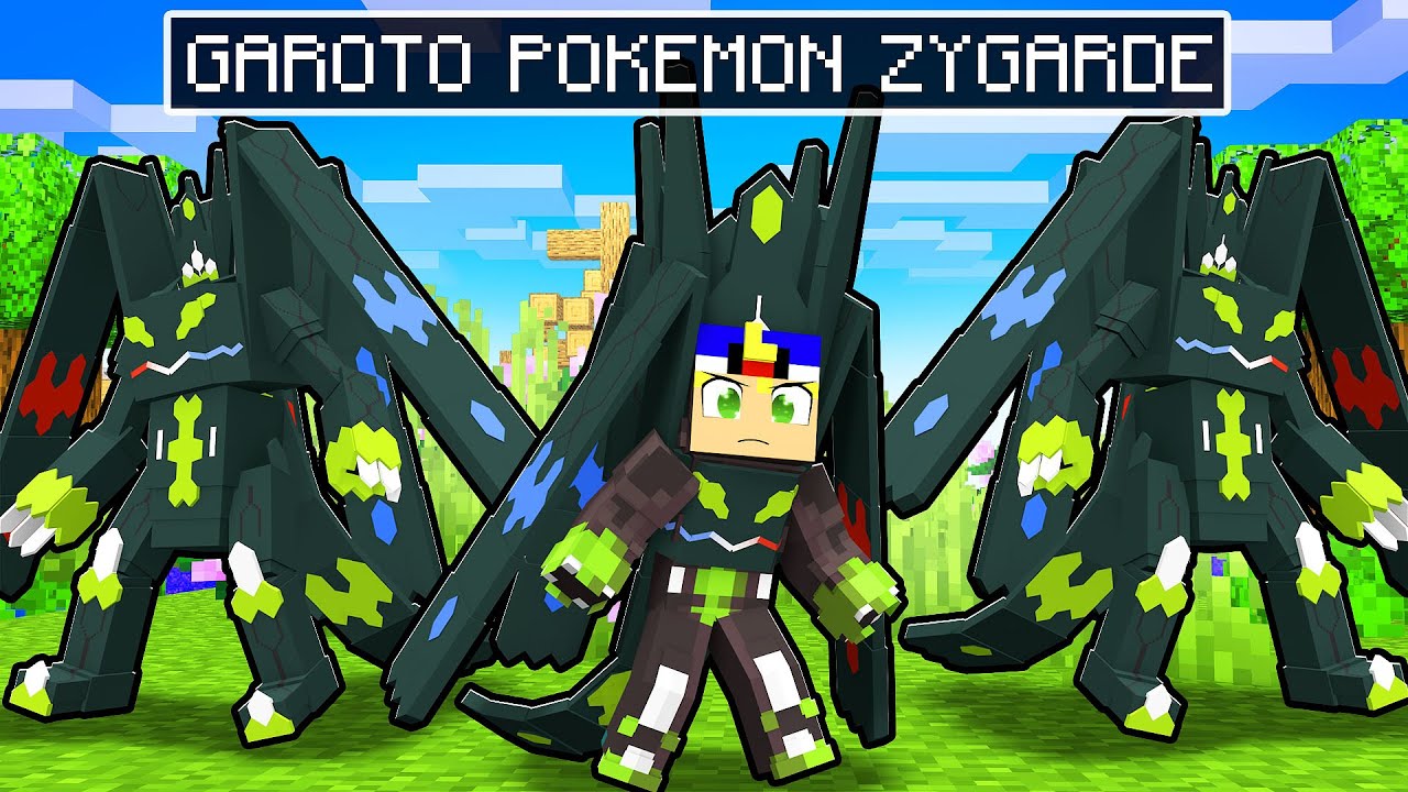 JOGANDO como um GAROTO POKEMON ZYGARDE no Minecraft - YouTube