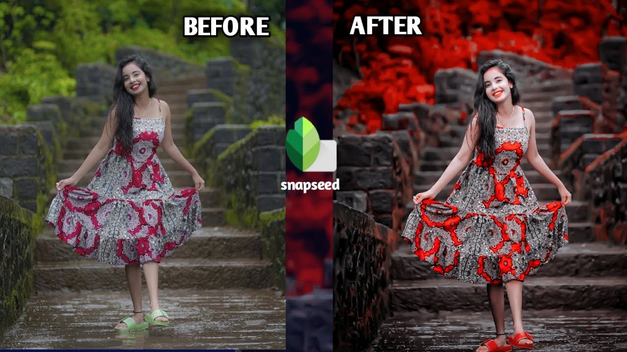 Cool Red color tone snapseed photo editing //snapseed new photo editing ...