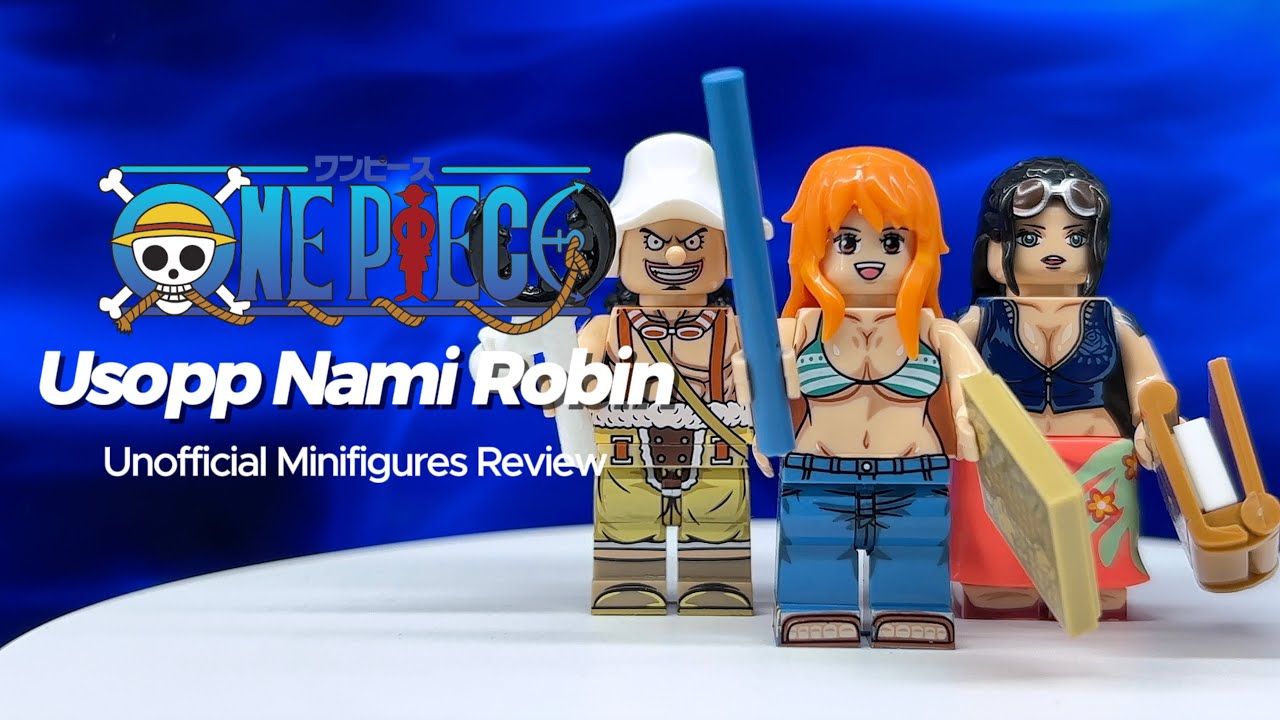 LEGO One Piece | Usopp | Nami | Robin Unofficial Lego Review - YouTube