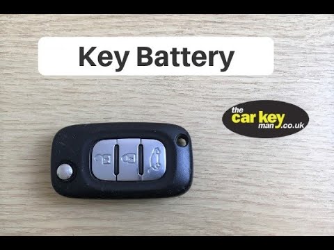 Renault Clio Flip Key Battery Change HOW TO Modus