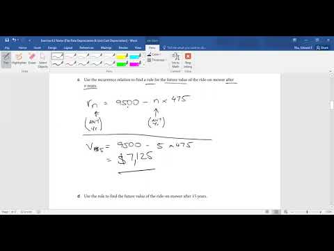 Flat Rate Depreciation Explanation Video - YouTube