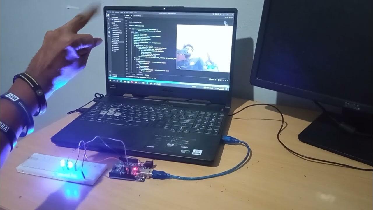 How to Control Electronic Component (LED) Using Python, Mediapipe & Arduino | OpenCV Project ...