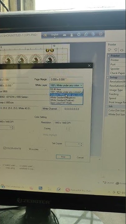dtf printed settings - YouTube