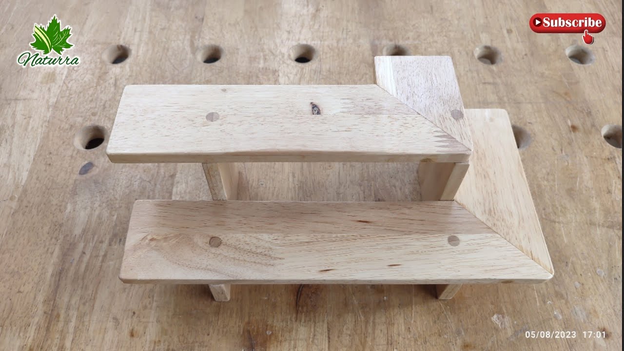 DIY Rak kayu boneka mini - YouTube