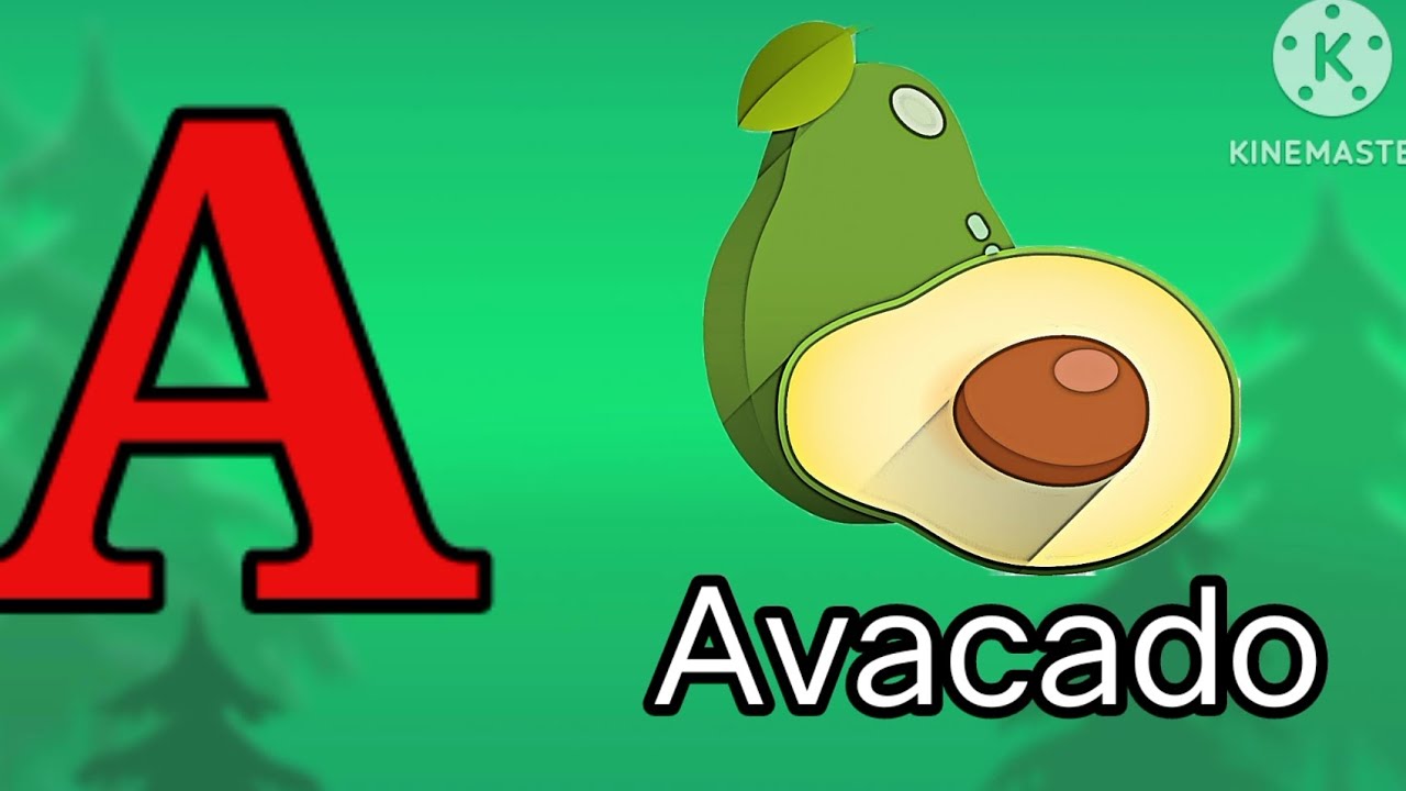 ALPHABETS for kids learning#A for avacado, A for apple, B for ball # ...
