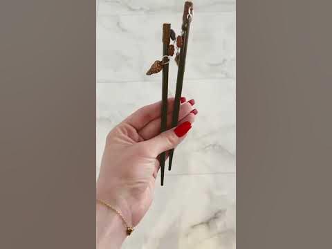 Китайские палочки для волос - YouTube