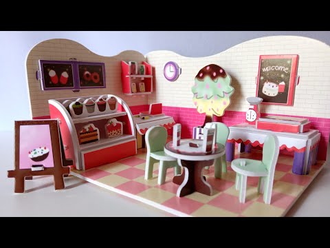 Sweet and Tempting Dessert House DIY 3d Puzzle | DIY Toy | A Lot of Delicious Desserts are Here 🤤