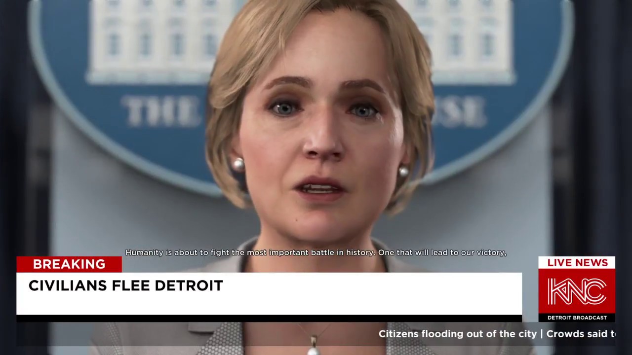 Detroit: Become Human President Warren after Markus successfully ...