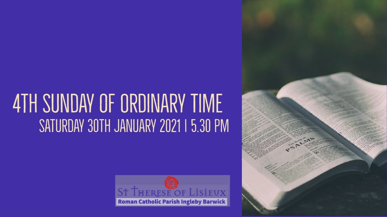 Catholic Mass | The Fourth Sunday of Ordinary Time - 30th January 2021 ...