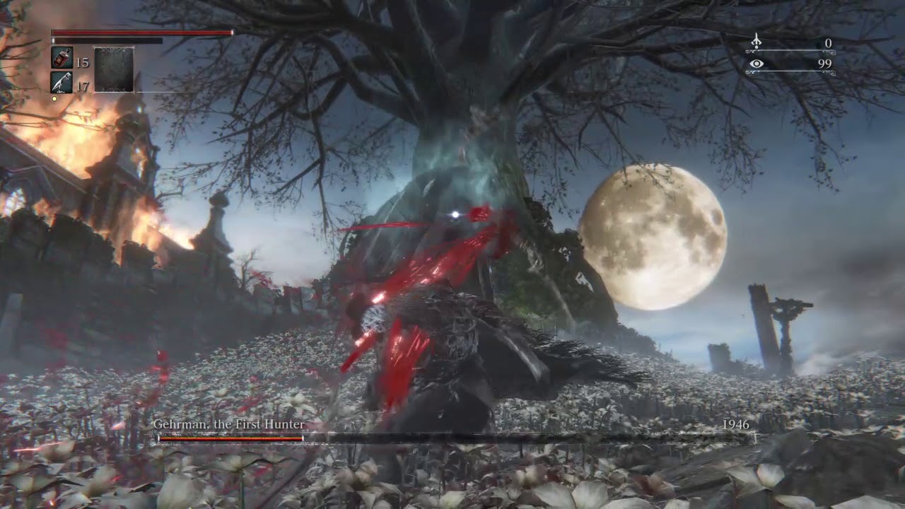 Gehrman, The First Hunter - boss fight - Dorkula - Threadded Cane - YouTube