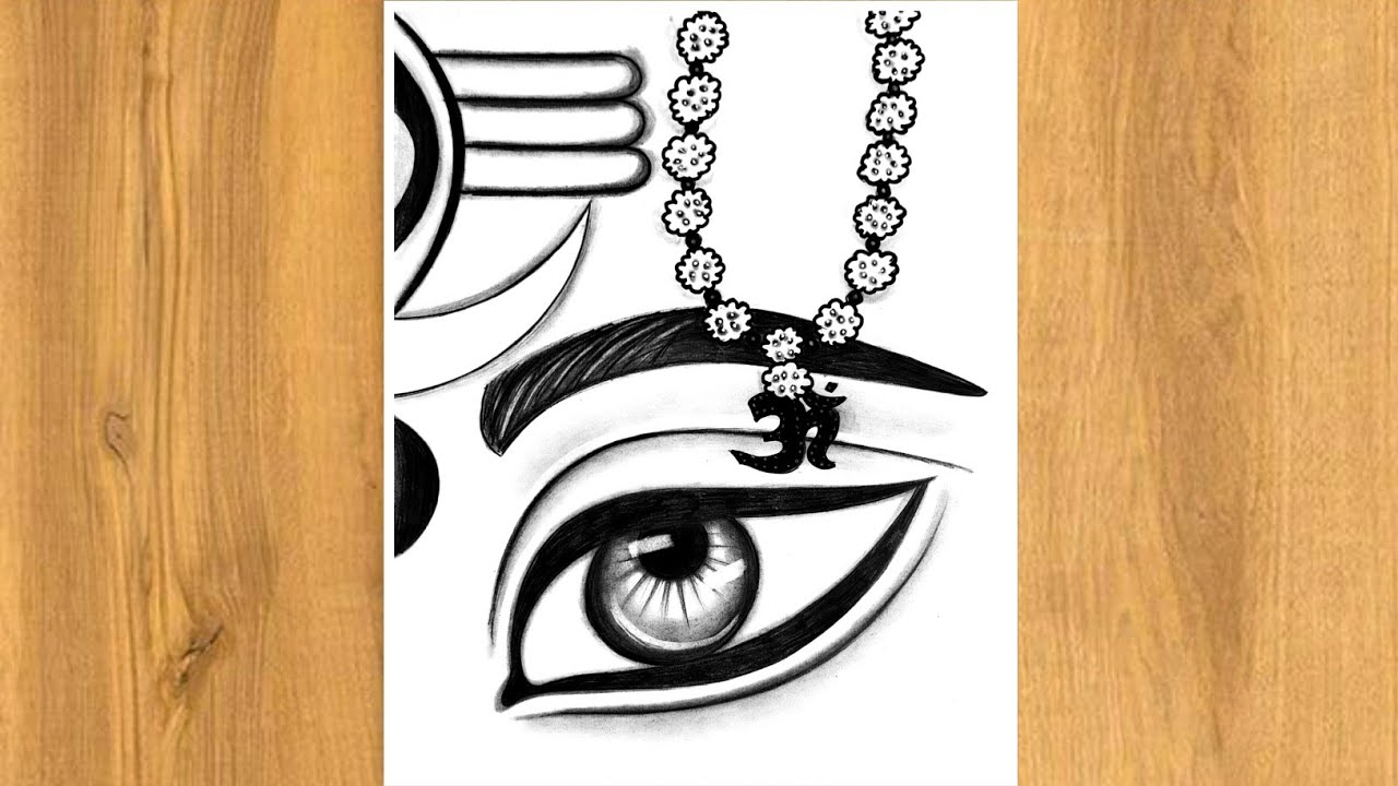 How To Draw Mahadev Eye | Mahadev Eye Drawing Easy | Step By Step ...