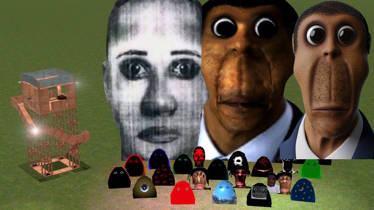 Angry Munci Family and Obunga Nextbot Vs Towers in Gmod! - YouTube