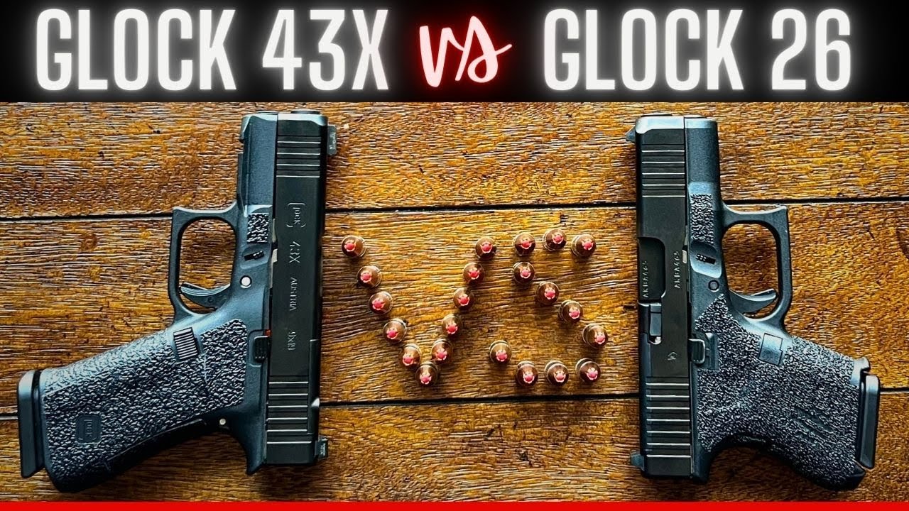 Glock 43x MOS vs Glock 26 MOS | Comparing Glocks Best Concealment ...