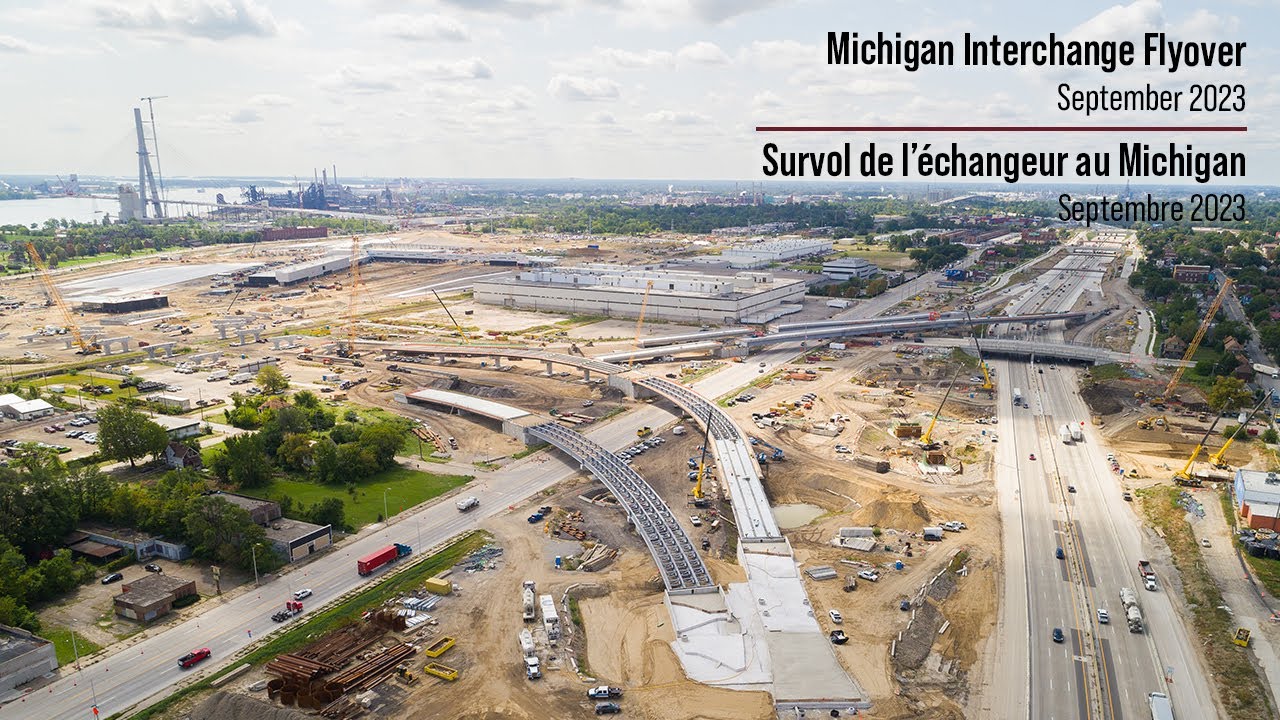 Michigan Interchange Flyover - September 2023 | Survol de l’échangeur ...