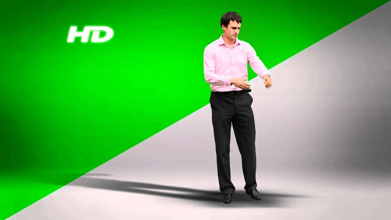 Green Screen People - Man Waiting - YouTube