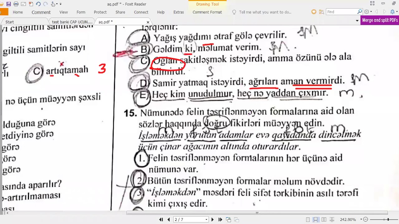 3-cü qruplar üçün ödənişli dərslərimizdən - YouTube