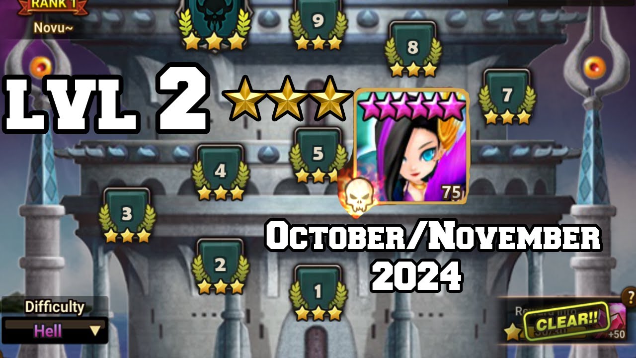 TOA Hell 3 Star Clear STAGE 2 GIANA October/November 2024 Summoners War ...