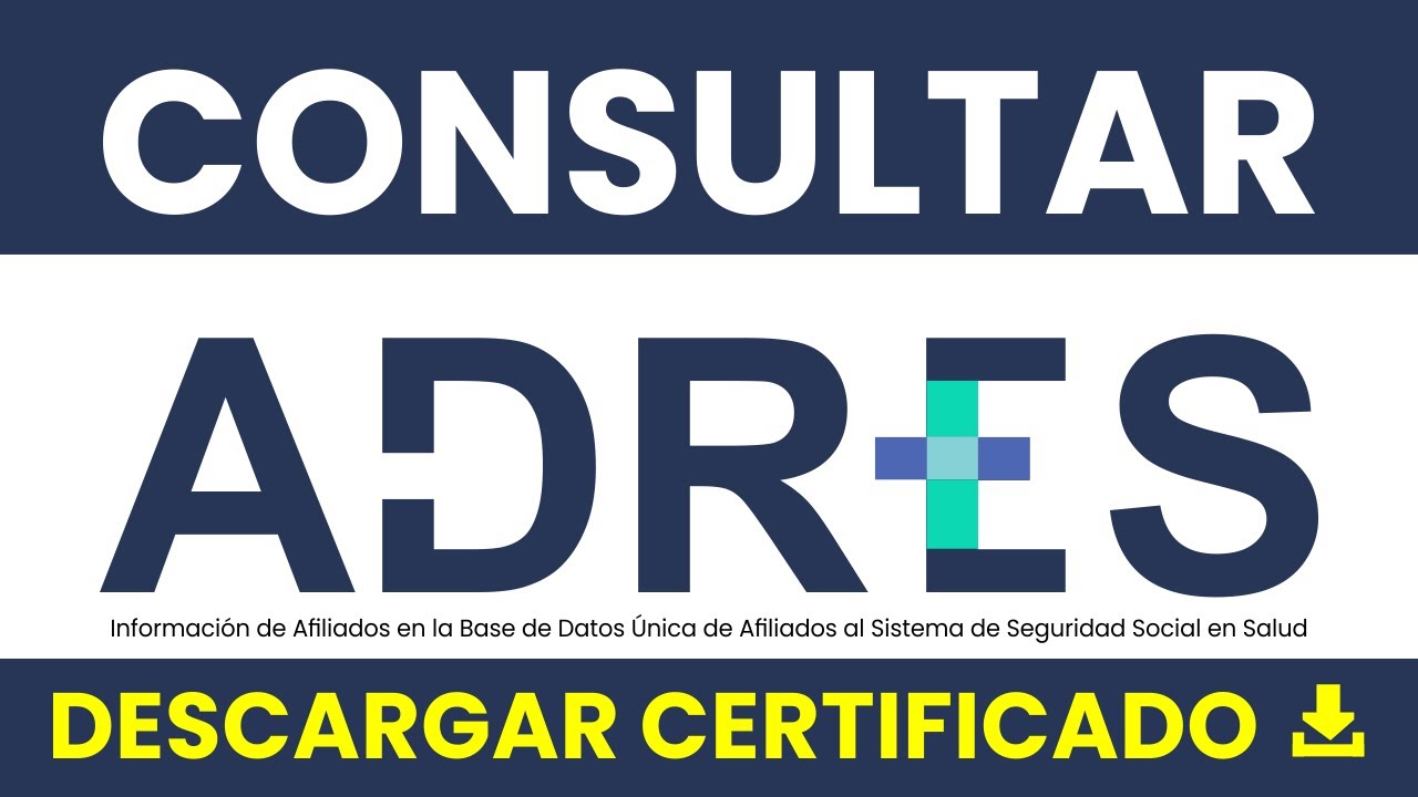CONSULTAR ADRES - DESCARGAR CERTIFICADO. - YouTube