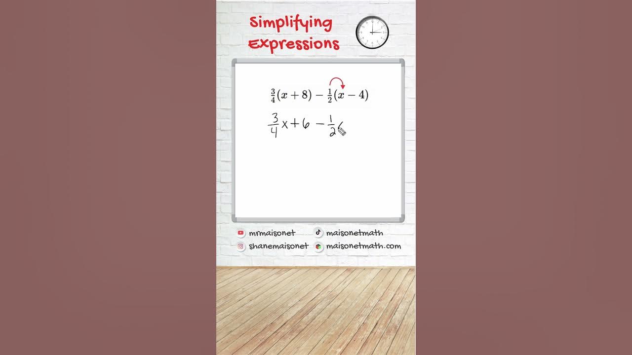 Simplifying Expressions - YouTube