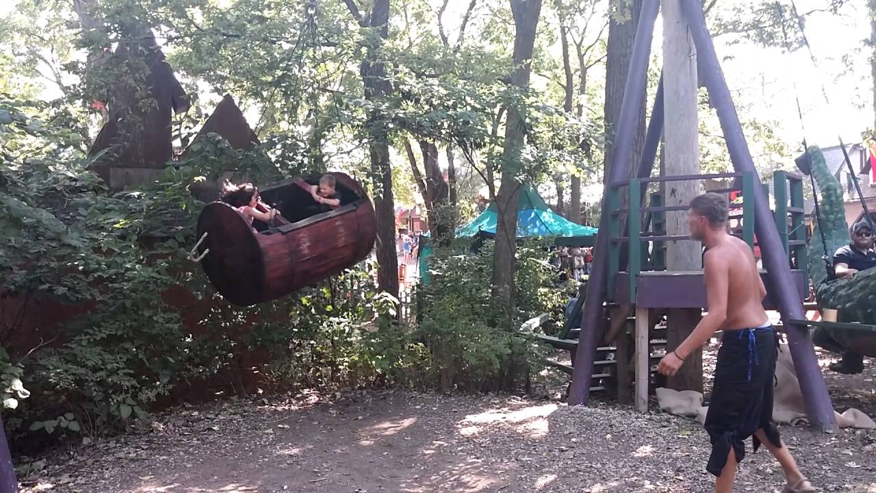 Barrel ride at Ren Fest - YouTube