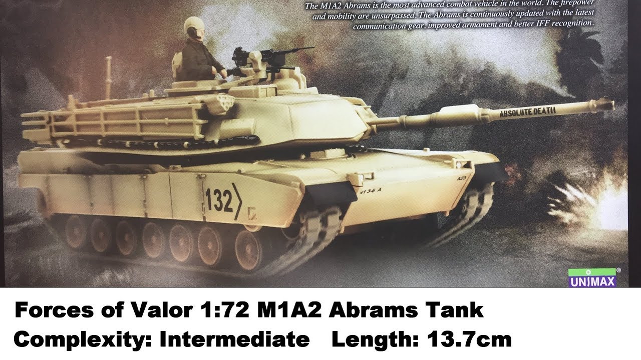 Forces of Valor 1:72 M1A2 Abrams Tank Kit Review - YouTube