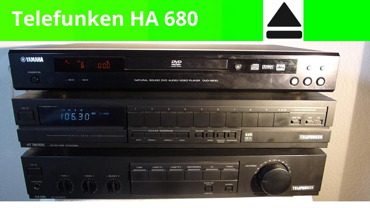 Telefunken HA 680 amplifier - YouTube