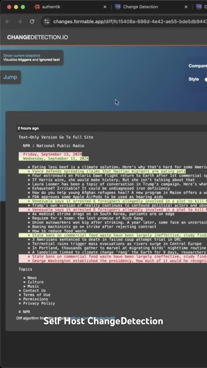 🌐 Self host ChangeDetection to monitor any website for changes - YouTube