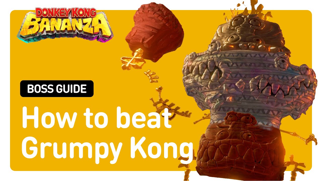 Donkey Kong Bananza - Grumpy Kong Boss Fight Made EASY! 💥 Best Strategy & Tips | Boss Guide ...