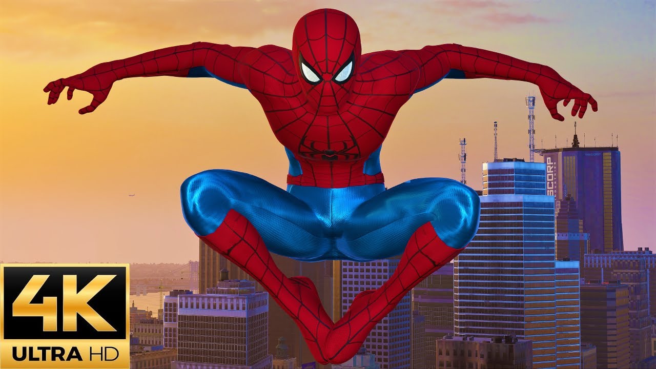 Spider-Man Remastered PC - No Way Home Suit Free Roam Gameplay Mod (4K ...