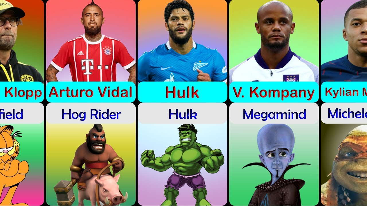 These Football Players Look Like Cartoon Characters - YouTube