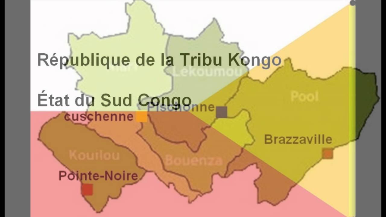 Republique de la Tribu Kongo - Carte géographique - Congo Brazzaville ...