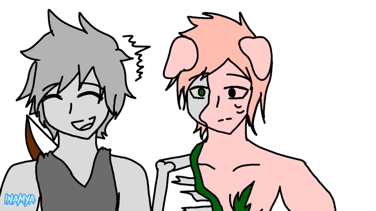 (zombie x skeleton) and wither animation Minecraft love animation - YouTube