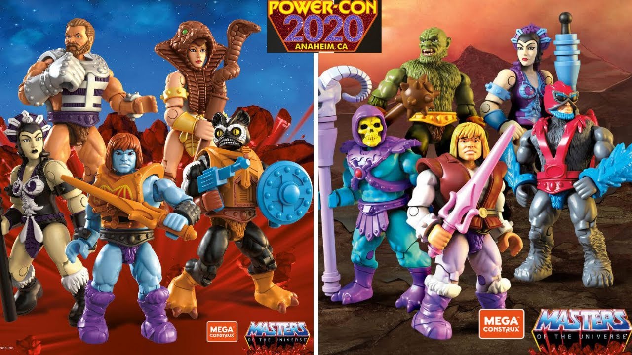Masters Of The Universe Mega Construx Power-Con 2020 Reveals - YouTube