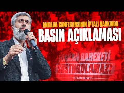 Konferans Engeli Sonrası Ankara Ulus Meydanında Basın Açıklaması | Alparslan Kuytul Hocaefendi