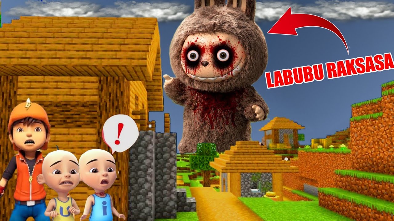 BOBOIBOY DAN UPIN IPIN MENEMUKAN MONSTER LABUBU RAKSASA?! - YouTube