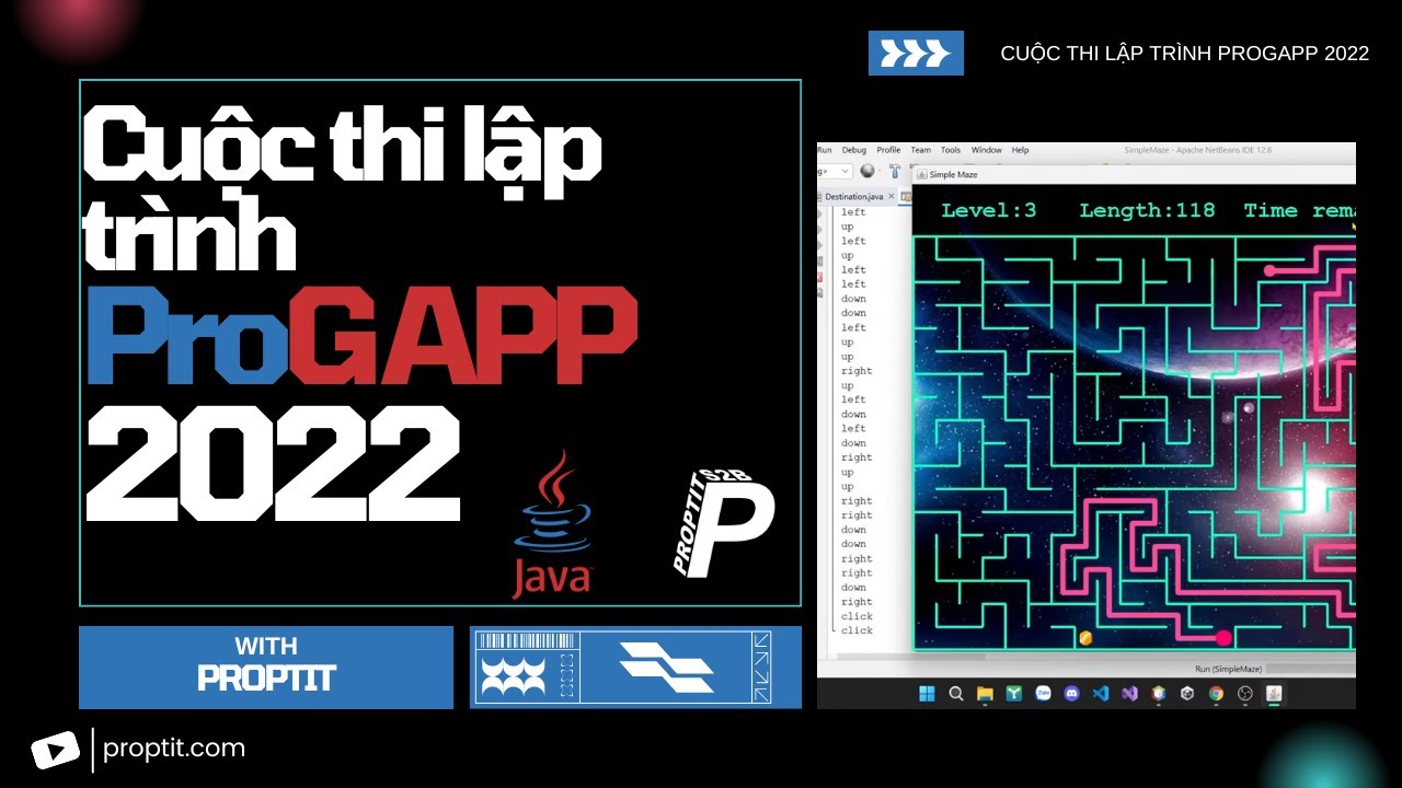ProPTIT | Cuộc thi lập trình Java ProGApp 2022 - YouTube
