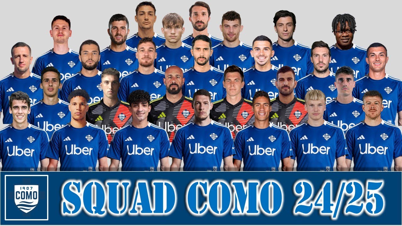 COMO 1907 SQUAD FOR 2024/25 SEASON UNDER CESC FÀBREGAS WITH TRANSFER ...