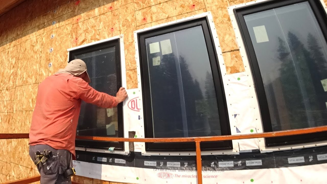 LOOKS INCREDIBLY AWESOME! (Full West Wall Window Install) - YouTube