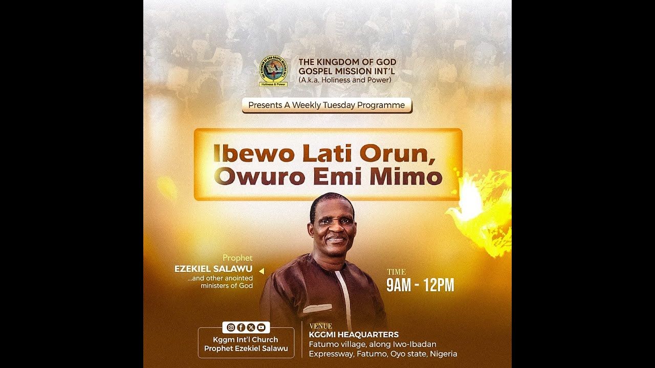 CHRISTMAS GREETINGS || 25 || 12 || 2024 || WITH PROPHET EZEKIEL SALAWU || MASUNKUNMOMEDIATV ...