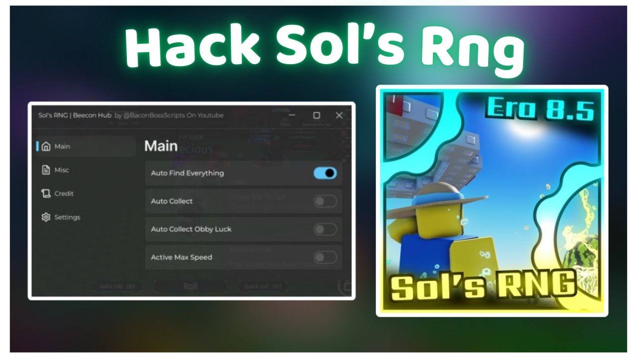 Cách Hack Sol's Rng Trên Điện Thoại Auto Obby | Script Hack Sol Rng ...