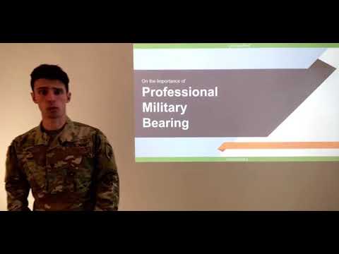 Professional Military Bearing _ vBLC Public Speaking Brief - YouTube
