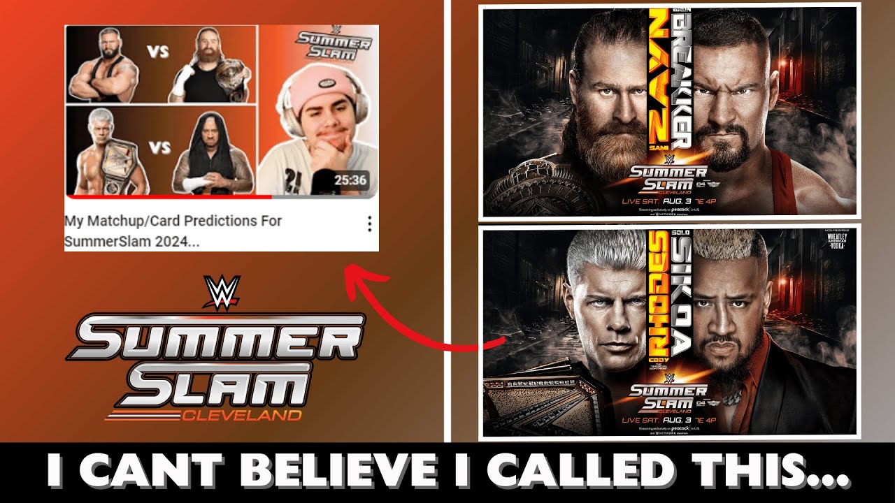 Reacting To My Early SummerSlam Predictions....(WOW) - YouTube