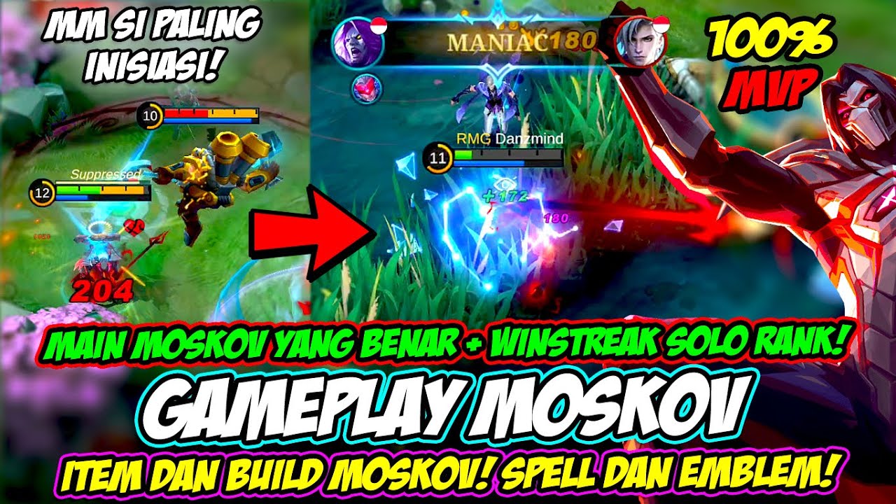 TUTORIAL MOSKOV ITEM & BUILD MOSKOV TERSAKIT CARA MAIN MOSKOV TERBARU ...
