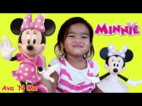 Learn Colors with Disney Minnie Mouse Rainbow Dazzle Minnie with Ava ...